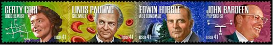 Four Legends of American Science Now on U.S. Postage Stamps