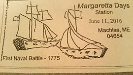Machias, ME celebrates Margaretta Days with a pictorial postmark