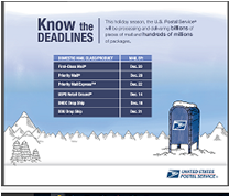 Postal Service Holiday Mailing Deadlines - Mississippi newsroom - About ...