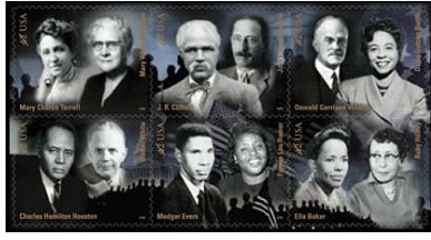 Civil Rights Pioneers stamps introduced in Greensboro Saturday