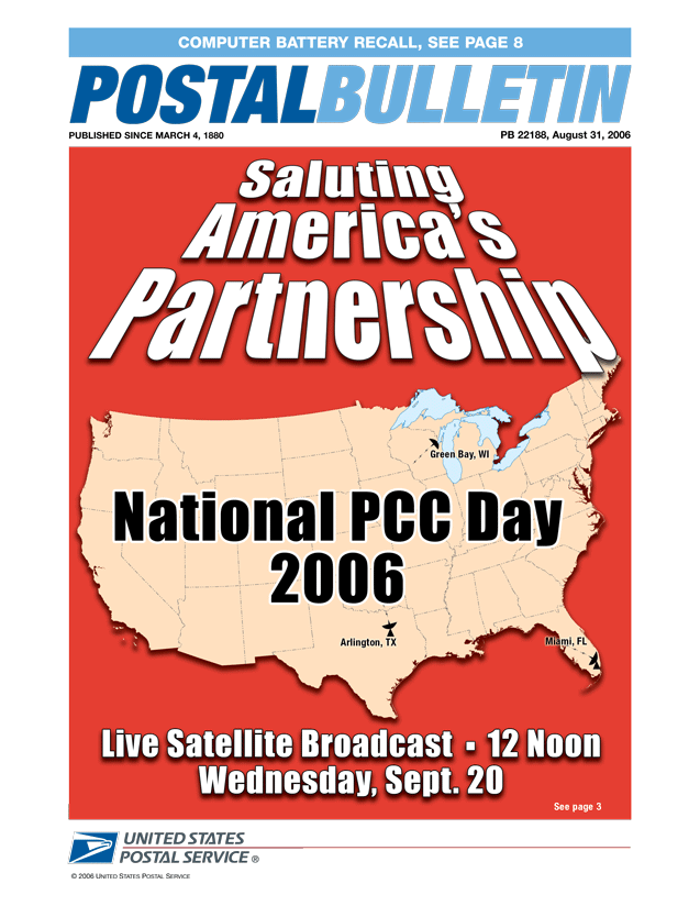 Postal Bulletin Issue 22188 Postal Bulletin Issue 22188