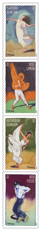 Us Stamps Postage Forever Book Of 20 Innovative Choreographers Forever ...